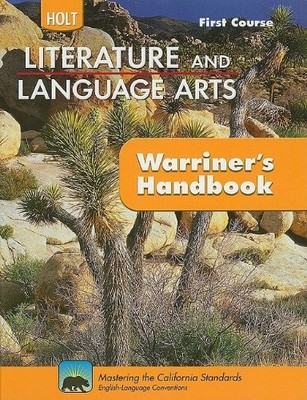HOLT LITERATURE & LANGUAGE ARTS WARRINER'S HANDBOOK By Rinehart And ...