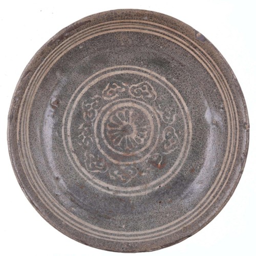 Early Korean Buncheong inlaid dish | eBay