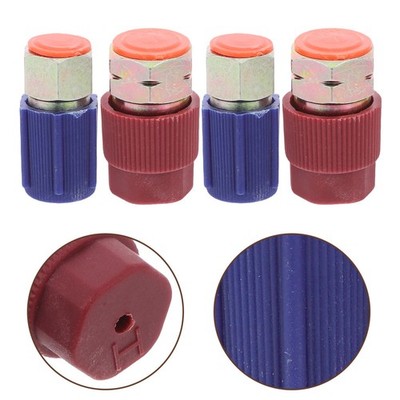 4 PCS/ Automobile Adapter Low Side Air Conditioner Fitting Recharge Kit ...