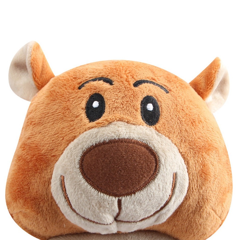 Plush Bear Framed Mirror Car Safety Baby Mirror for View Back Seat ...