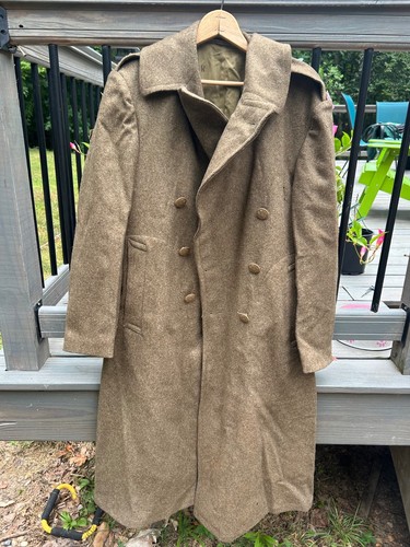 Original WW2 Brown Wool Overcoat w/ Cutter Tags " Solomon, Goldstein ...