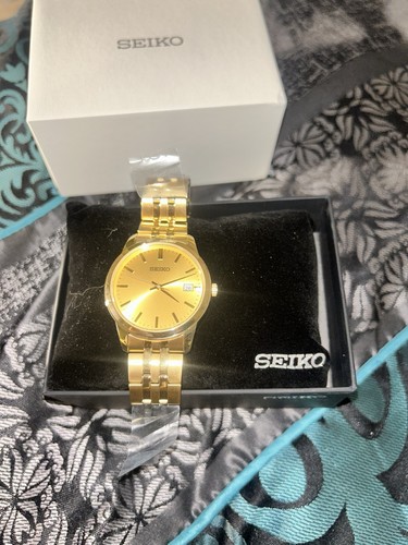 Seiko Essentials Champagne Men's Watch - SUR442 29665206688| eBay