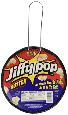 JIFFY POP Butter Flavored Popcorn, Stovetop Popping Pan, 4.5 oz. | eBay