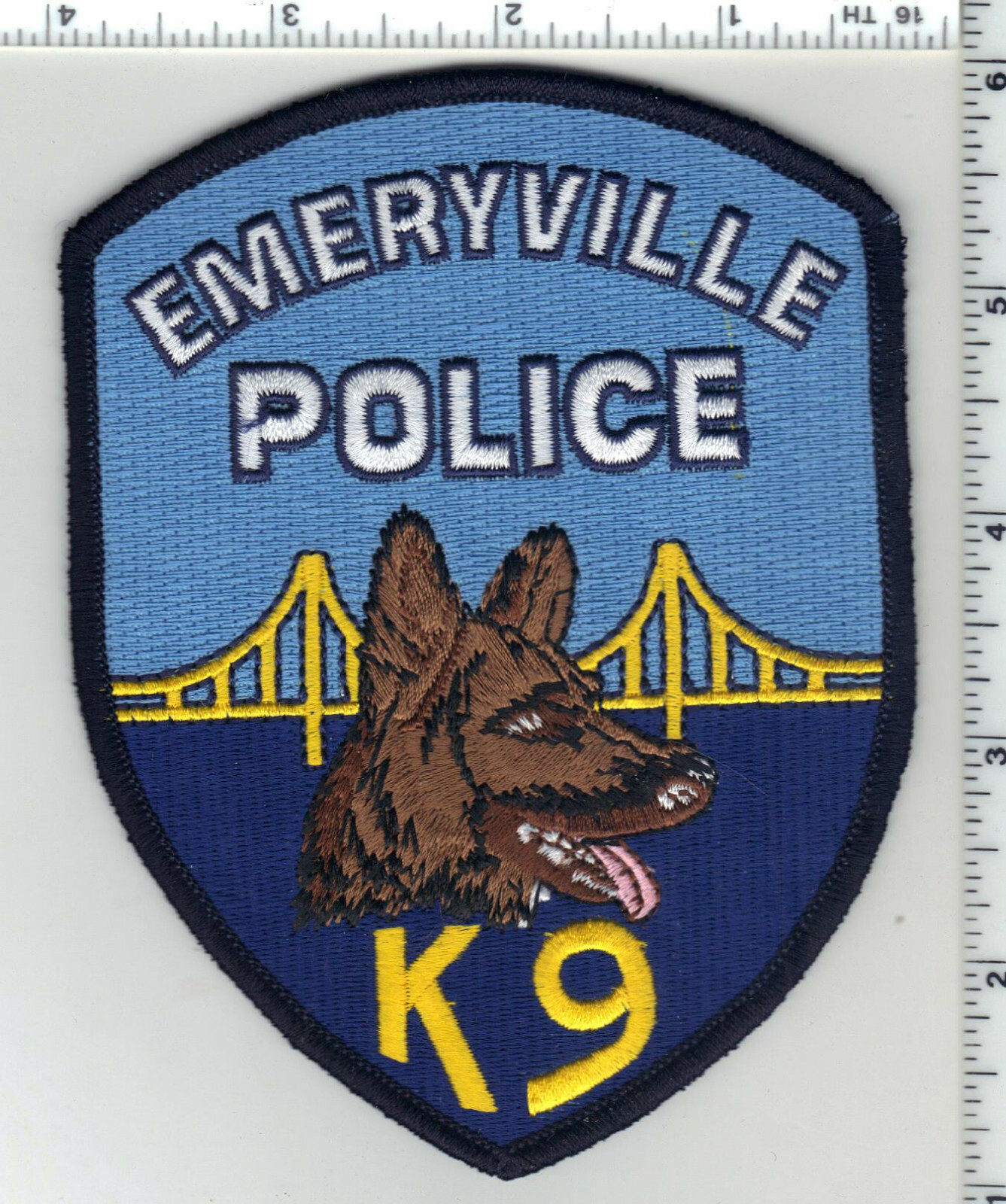 Emeryville Police (California) 1st Issue K-9 Shoulder Patch | eBay