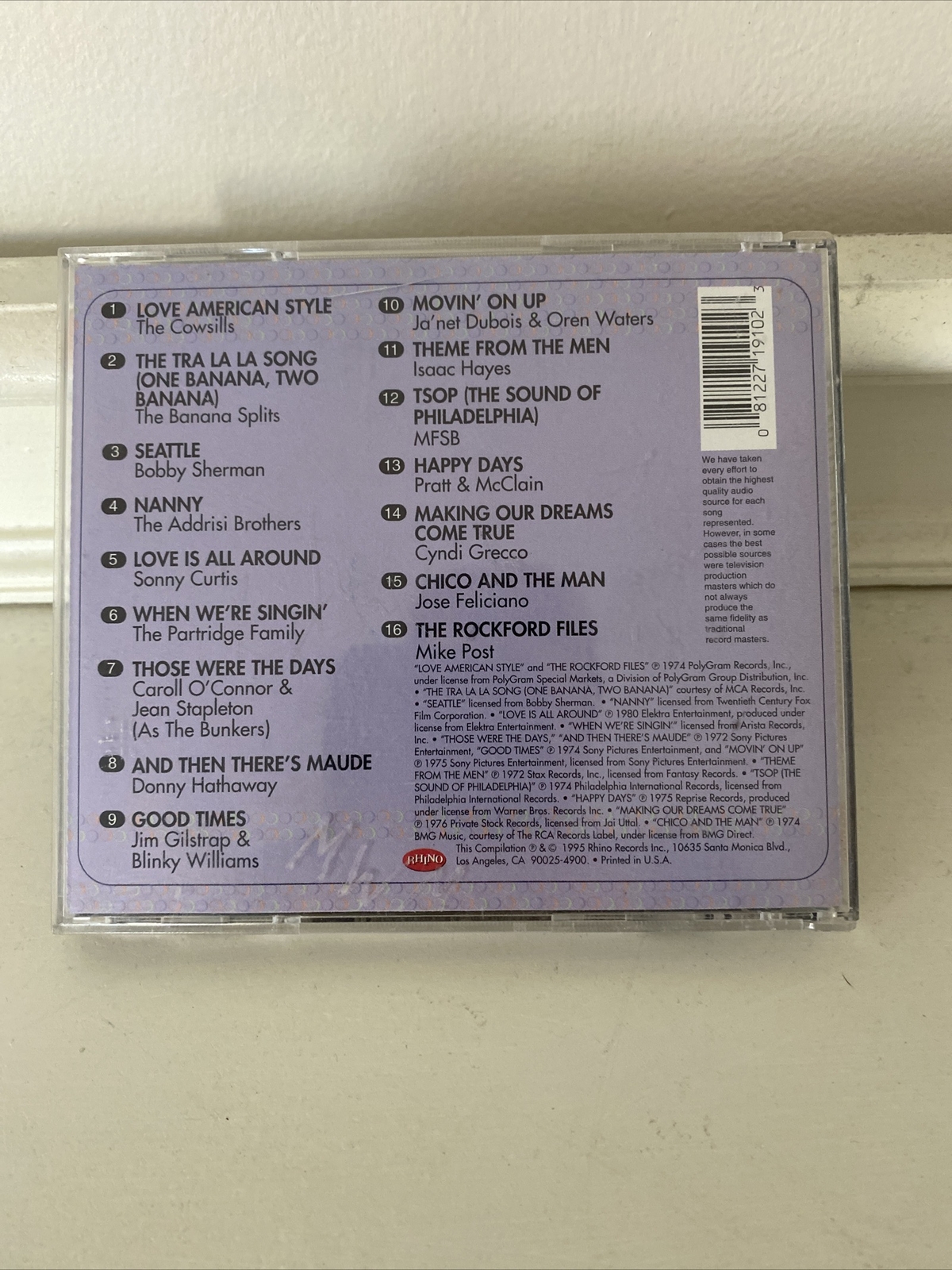 Tube Tunes, Vol. 1: The '70s by Various Artists (CD, Jun-1995, Rhino ...