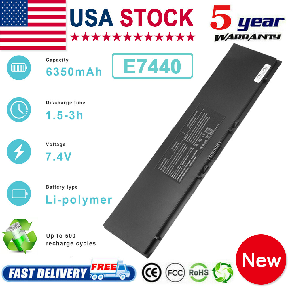PFXCR 34GKR Battery For Dell Latitude 14 7000 E7440 E7450 E7420 T19VW ...