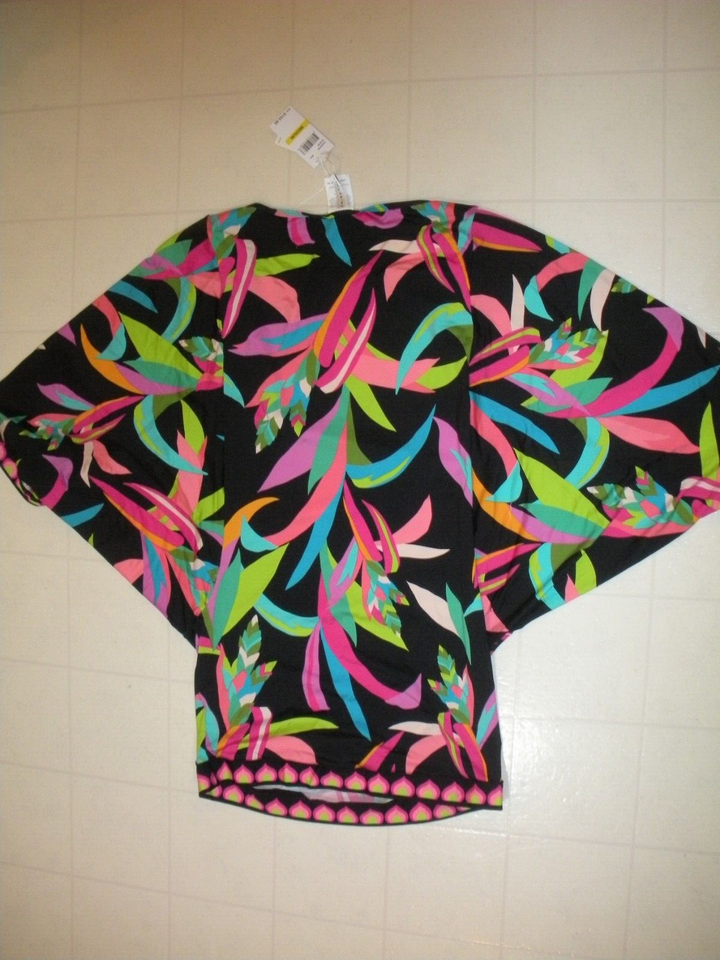 TRINA TURK Birds of Paradise Swim Tunic Sarong Coverup Size Medium NWT ...