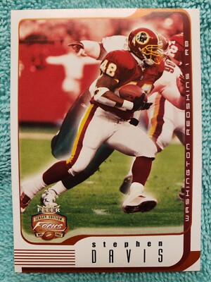 2002 FLEER FOCUS STEPHEN DAVIS #61 JERSEY EDITION JE WASHINGTON ...