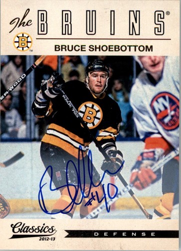2012-13 Classics Signatures Autographs #87 Bruce Shoebottom Auto - NM ...
