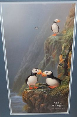 TOK HWANG "RUFFINS BIRDS" HAND SIGNED LIMITED EDITION COLOR LITHOGRAPH ...