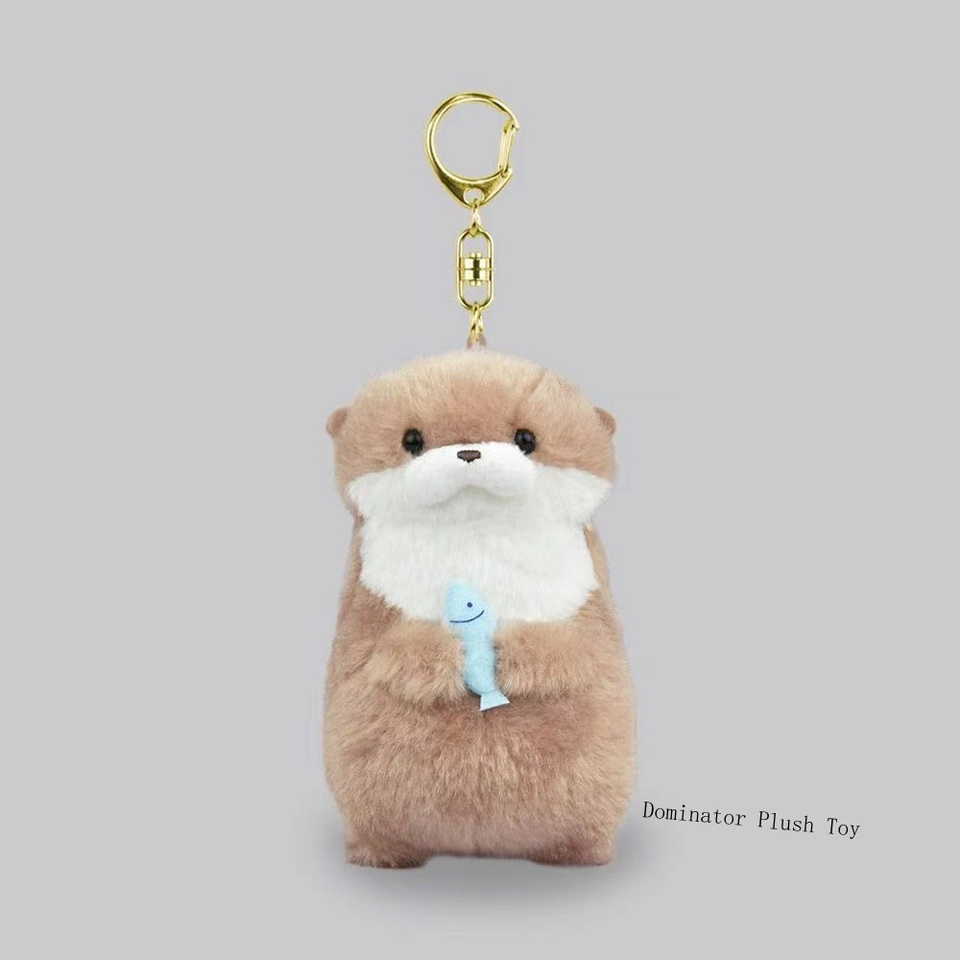 Amuse Cute Sea Otter Beavers Holding Fish Plush Toy 11Cm Doll Packet ...