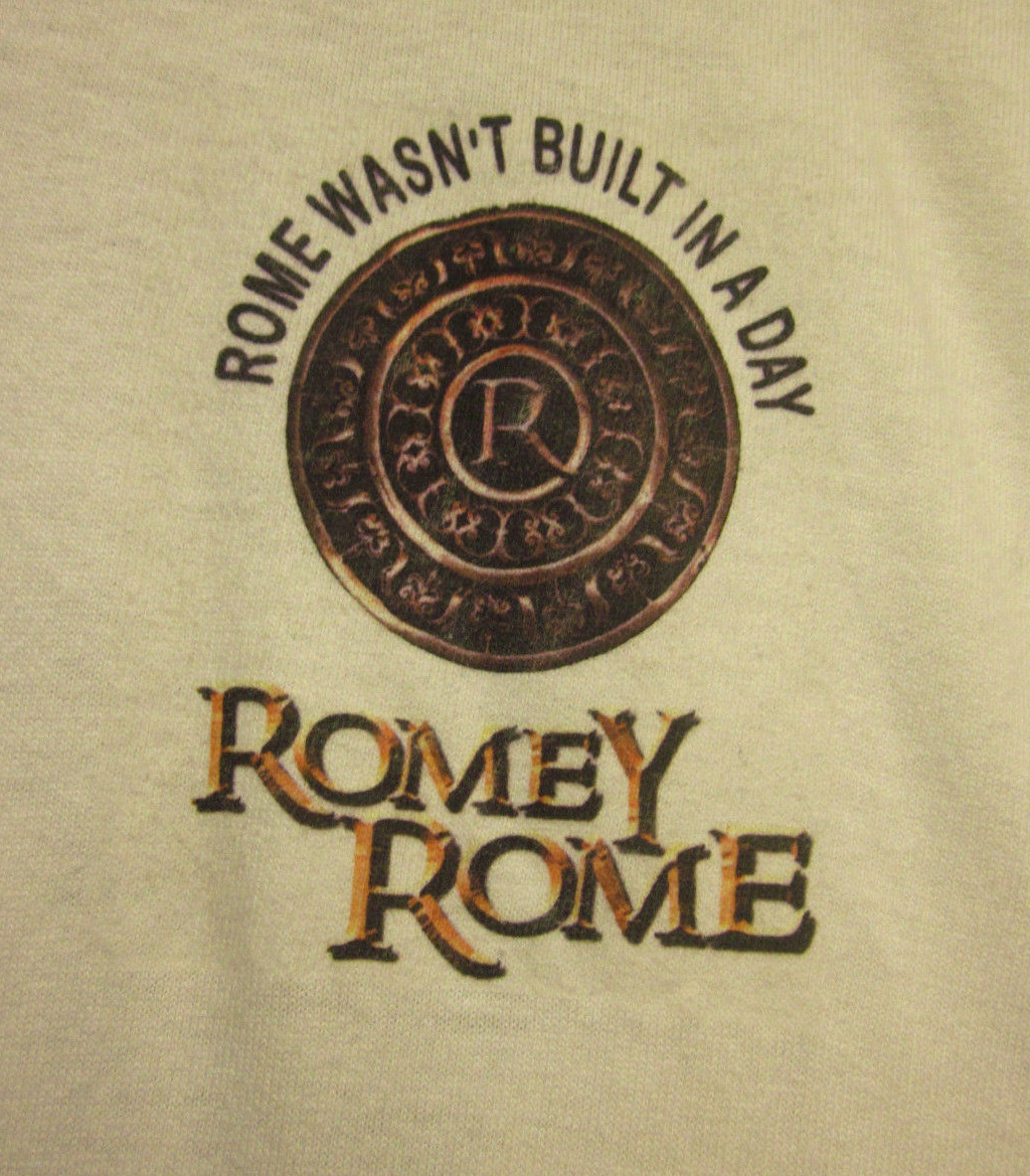 ROMEY ROME coin logo T shirt XXL Cleveland MC Lil Flip rap music OHIO ...