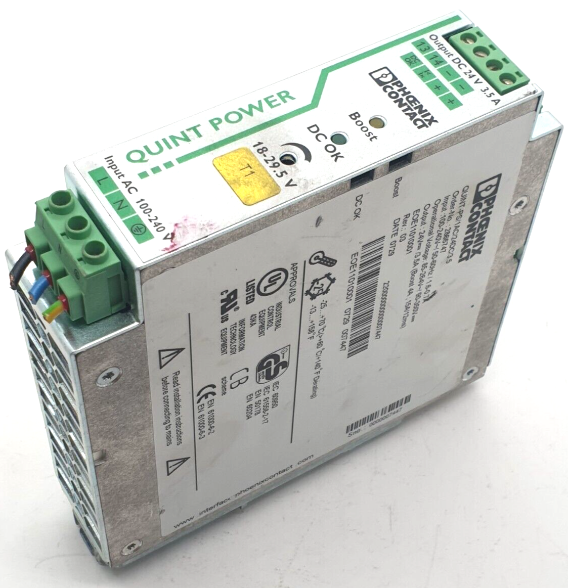 Phoenix Contact QUINT-PS/1AC/24DC/ 3.5 Stromversorgung 2866747 | eBay