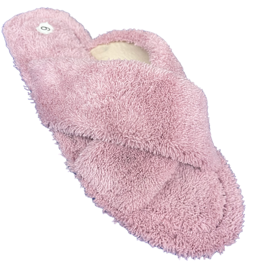 LADIES WOMENS OPEN TOE TOWELLING MULE SLIPPERS SLIP ON SLIDERS SIZE 3 ...