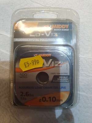 Middy Low Viz fishing line 2.6lb, 110m | eBay UK