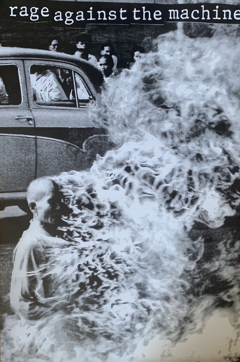 Rage Against The Machine Burning Monk Poster The Music Exchange