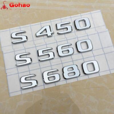 Car S450 S560 S650 S680 4MATIC V12 Emblem Decal Badge for C E S Class ...