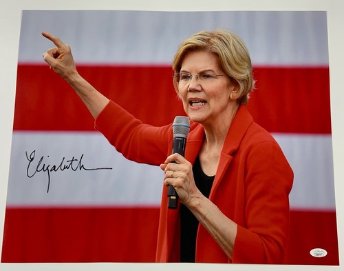 Elizabeth Warren JSA Autograph Signed Photo COA 20 x 16 Senator ...