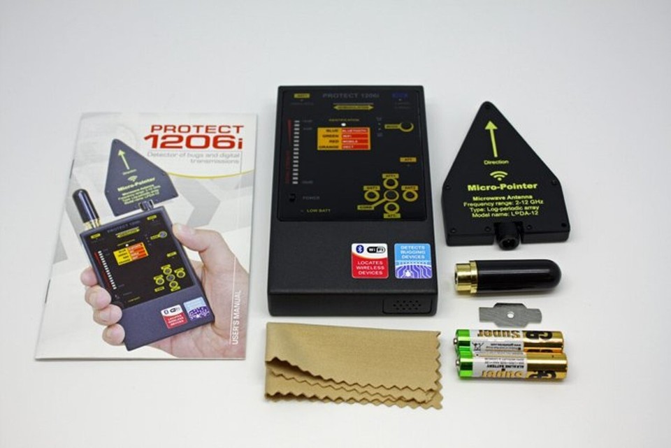 KJB Professional Digital DD1206 RF WiFi GSM Bug Detector Counter ...