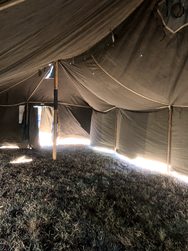 MILITARY SURPLUS REGLR CANVAS GP MEDIUM TENT 16x32 HUNT US ARMY- FAIR ...