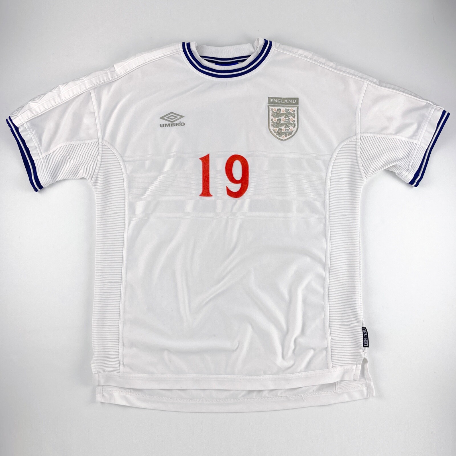 England 2000 Football Shirt #19 Soccer Jersey XL by Umbro | eBay