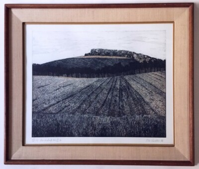 Peter Redeker Signed Aquatint Etching "Landschaft 76VIIb" Framed 15 ...