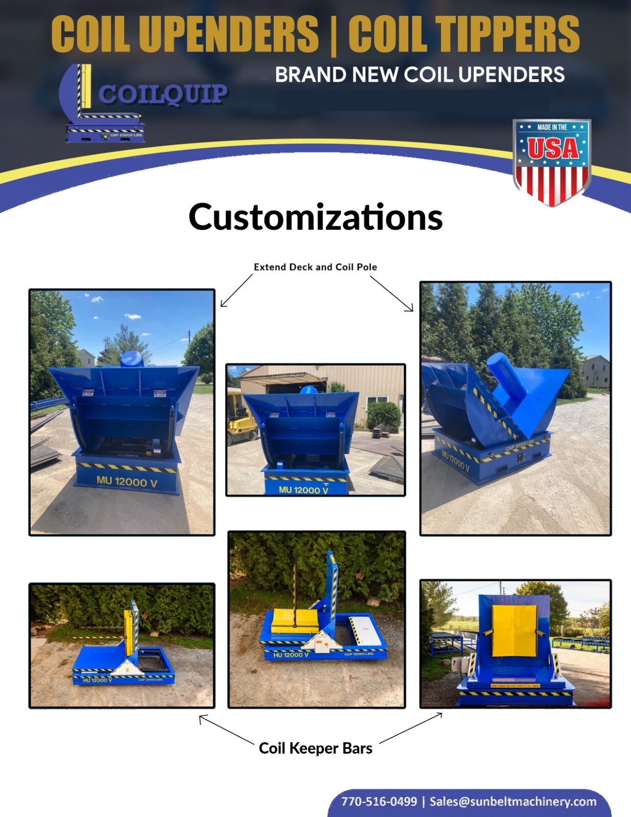 Coilquip Inc - MU12000V 60" Capacity Coil Upender/ Coil Tipper - Built ...