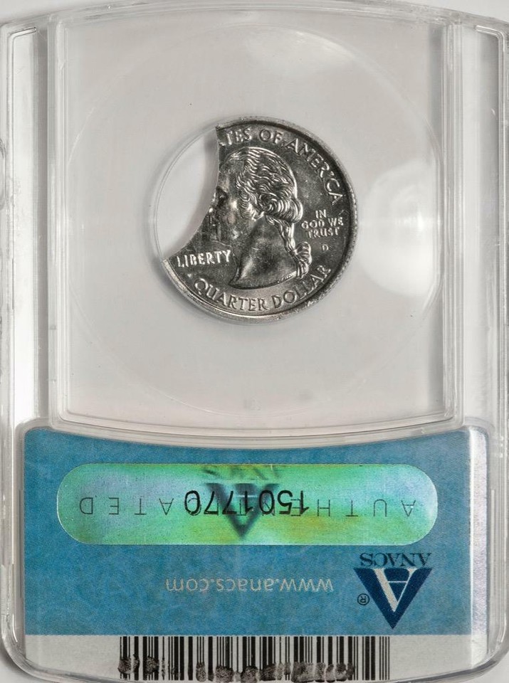 2005 D ANACS MS64 Large Clip Minnesota State Quarter Mint Error ...