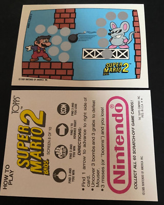 (P13) trading card nintendo topps 1989 super mario bros 2 8 of 10 | eBay