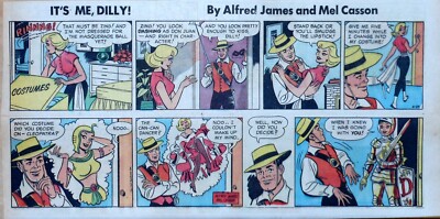 It's Me, Dilly! by Alfred Andriola - GG art - Sunday comic page - June ...