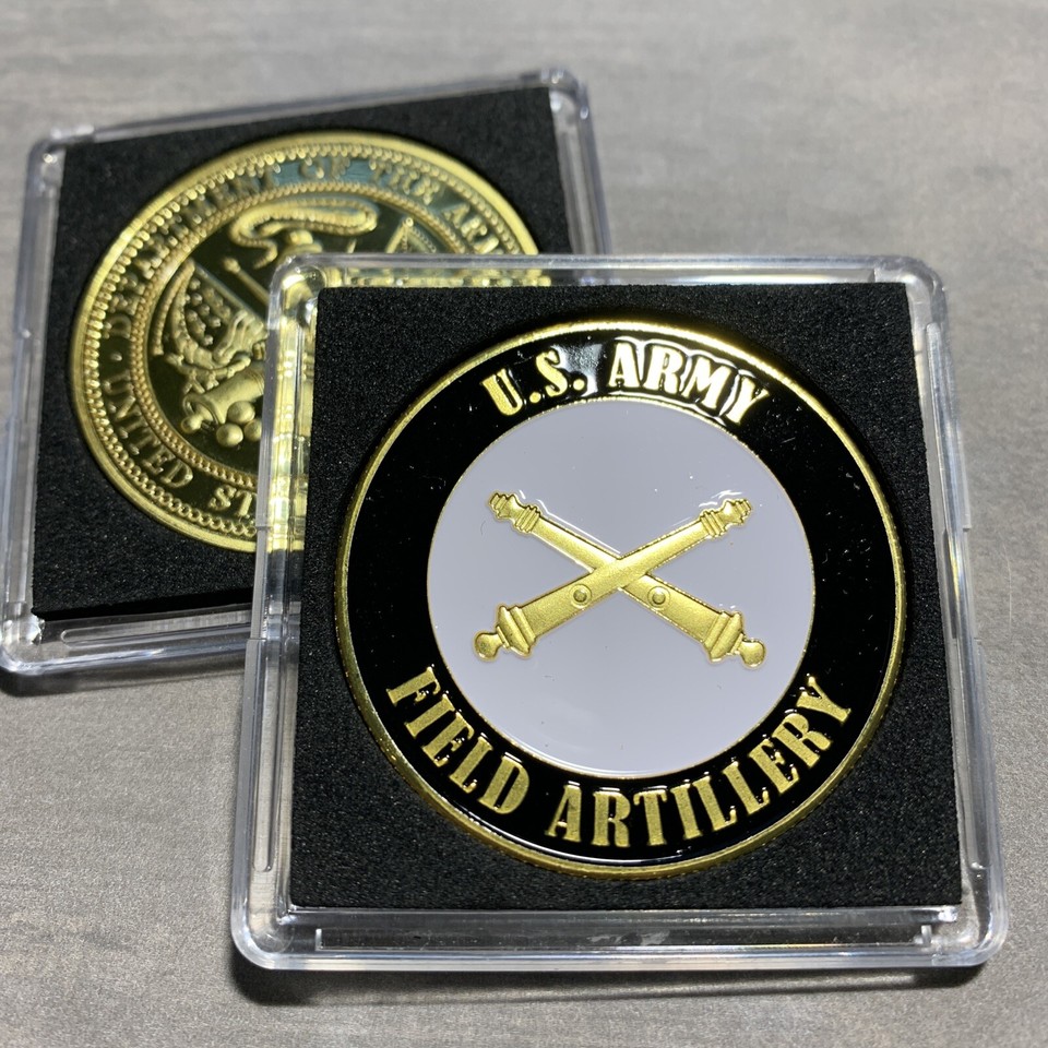 US Army FIELD ARTILLERY Challenge Coin -USA w Case Brand New! | eBay