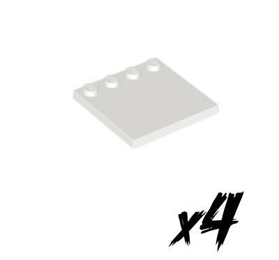 4x LEGO 6179 • 4x4 Fliese • tile modified • weiß • white | eBay.de