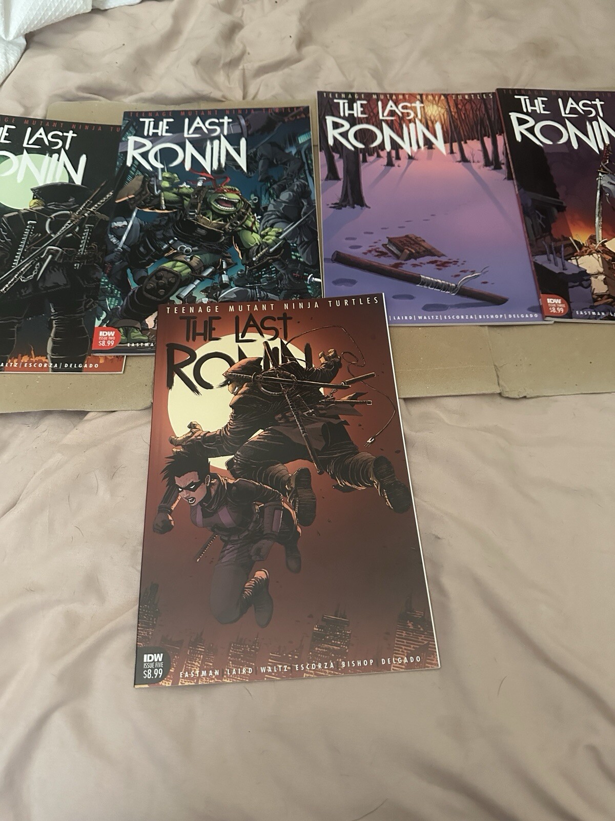 Comic Set TMNT Last Ronin Books 1-5 Book 1 Is 2nd Edition Books 2-5 Are ...