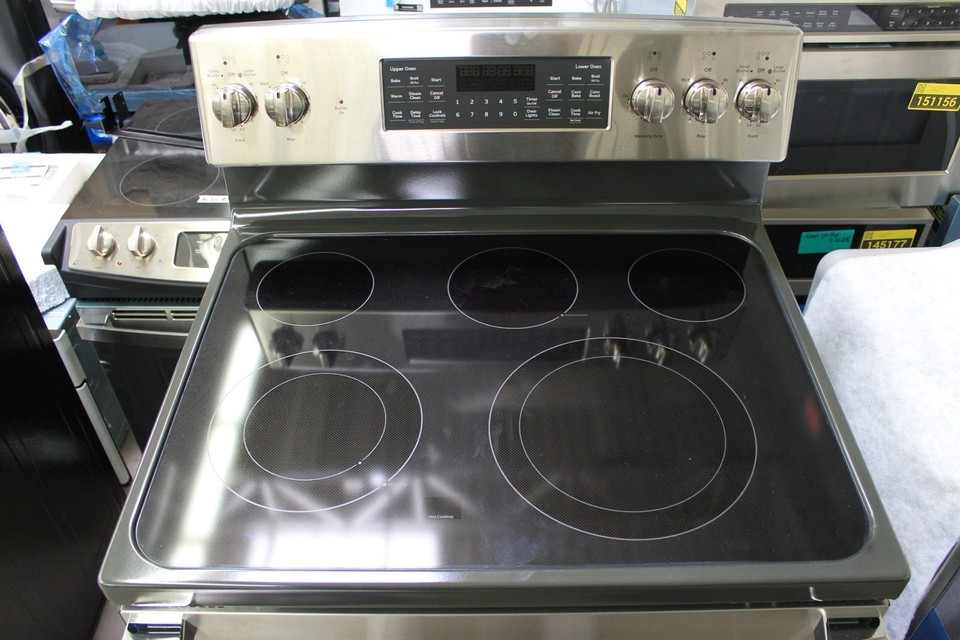 GE JBS86SPSS 30" Stainless Freestanding Double Oven Electric Range NOB ...