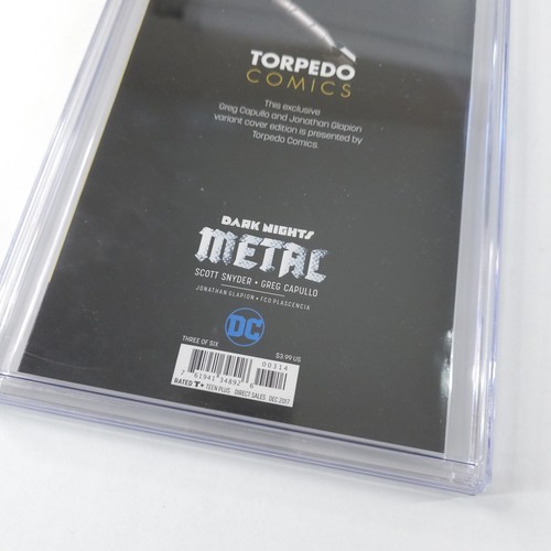 Dark Knights Metal 3 Greg Capullo Torpedo Comics Variant Cover CGC 9.8 ...