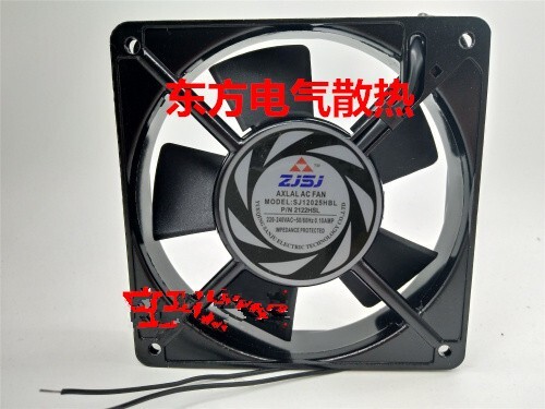 1 PCS ZJSJ Fan SJ12025HBL AC 220V 12025 12CM 2 Wire Cabinet cooling fan ...