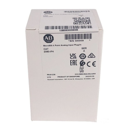 New Sealed AB 2080-IF4 Micro800 4 Point Analog Input Plug-in Module US ...