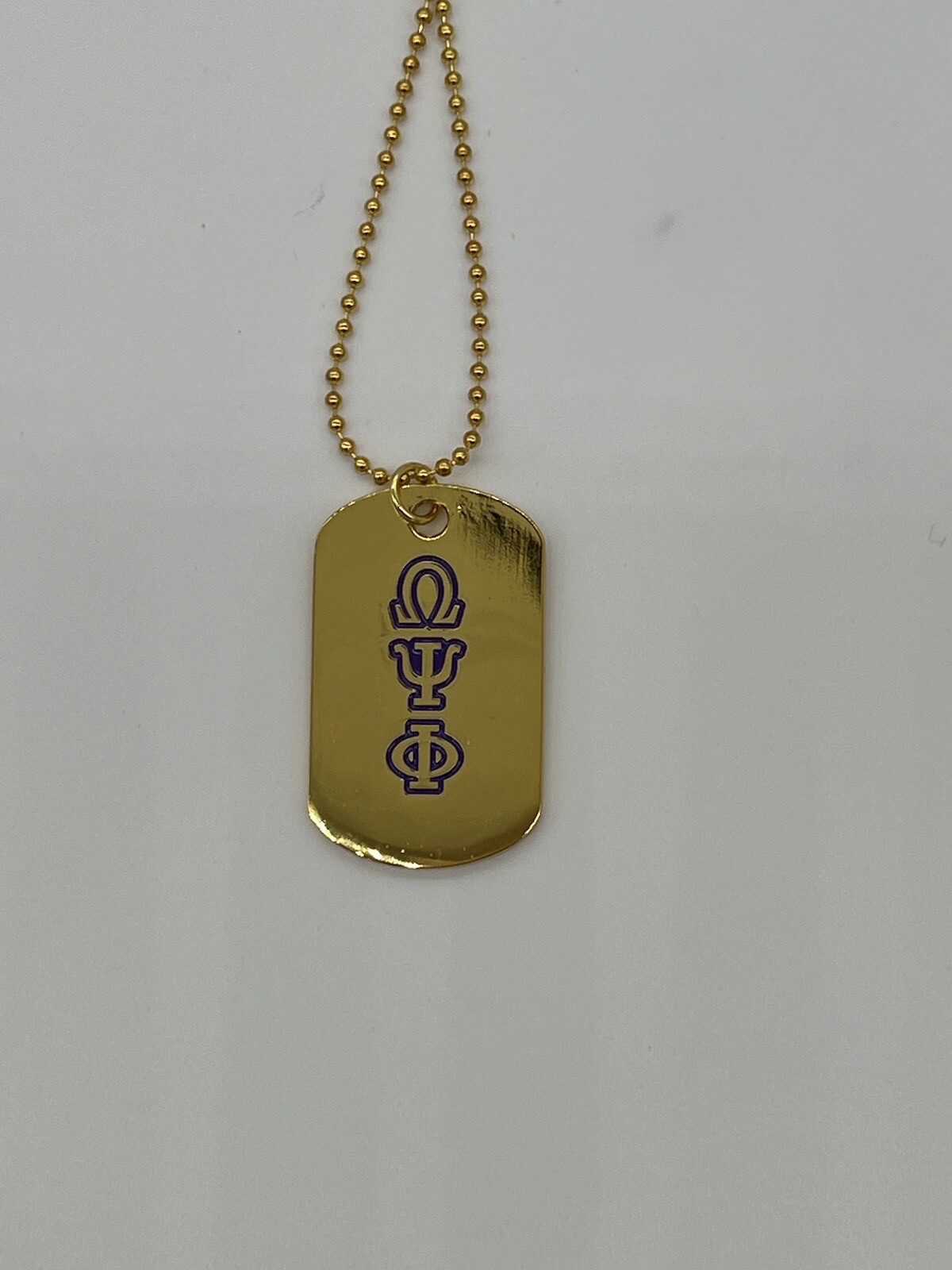 Omega Psi Phi Double Sided Dog Tag [Gold] | eBay