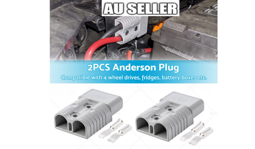 2X ANDERSON STYLE PLUG 350A AMP EXTERIOR TRUCK CONNECTOR SOLAR DC ...