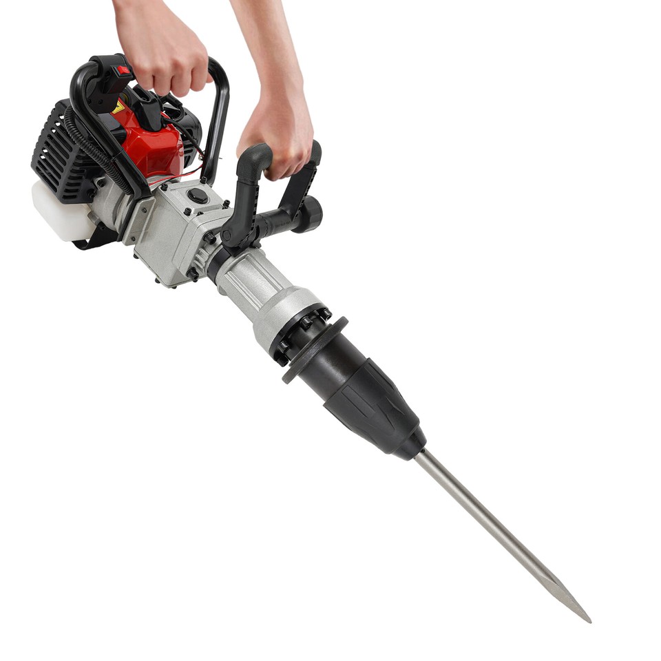 2 Stroke 32.7CC Pile Driver Hammer Gas Powered Fence T-Post Driver ...