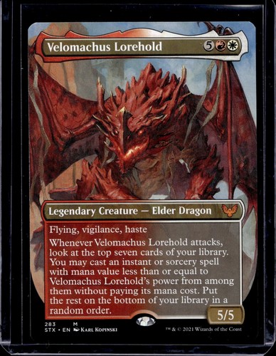 Velomachus Lorehold Boarderless Mint Strixhaven MTG Magic The Gathering ...