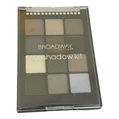 Broadway Colors Eyeshadow Palette Kit Brown Black Gray 12 Colors BSK04 ...