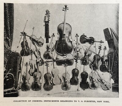 1893 Collection Of Cremona Instruments V.S. Fletchter Antique Wood ...