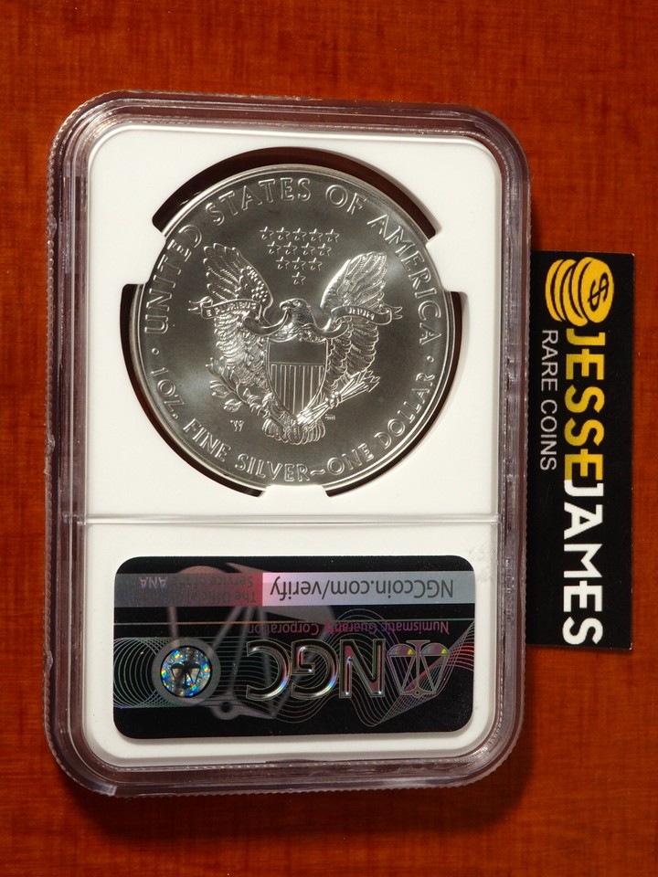 2016 W BURNISHED SILVER EAGLE NGC MS70 FROM ANNUAL DOLLAR COIN SET STAR ...