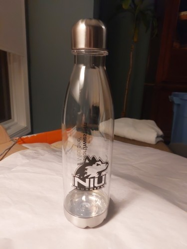 Ariel Water Bottle 25oz (739 mL) Clear "NIU Huskies" "Northwestern ...