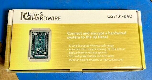 QS-7131-840 Qolsys S-Line 16-Hardwired to 16-Wireless Zones Translator ...