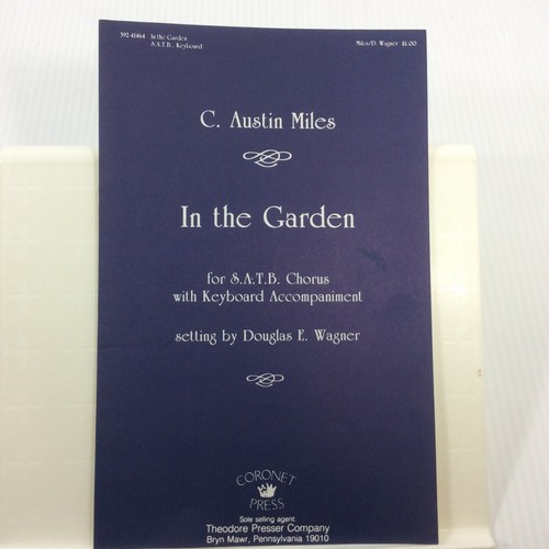 In the Garden Austin Miles Choral Octavo Sheet Music SATB | eBay