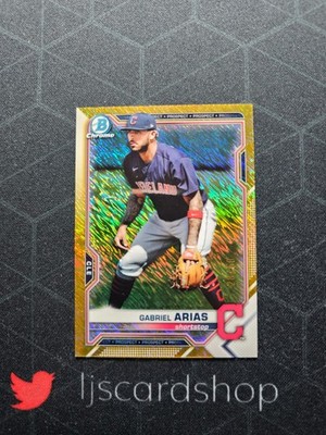 2021 Bowman Chrome Gabriel Arias Mega Box Gold Shimmer 28/50 K1 | eBay