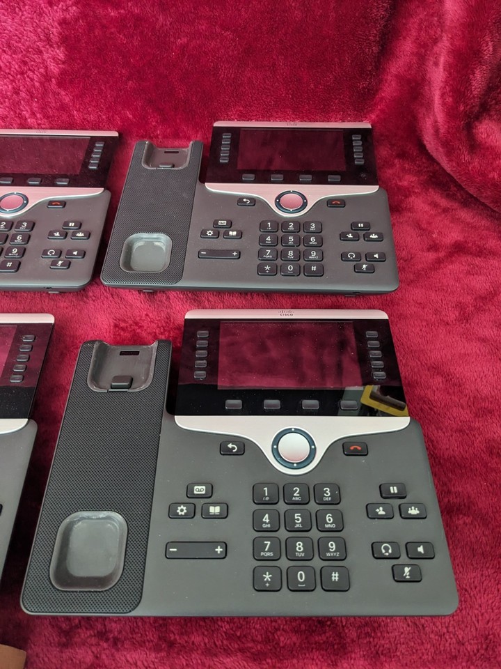 LOT OF 8 CISCO 8841 VOIP IP LCD DISPLAY OFFICE PHONES | eBay
