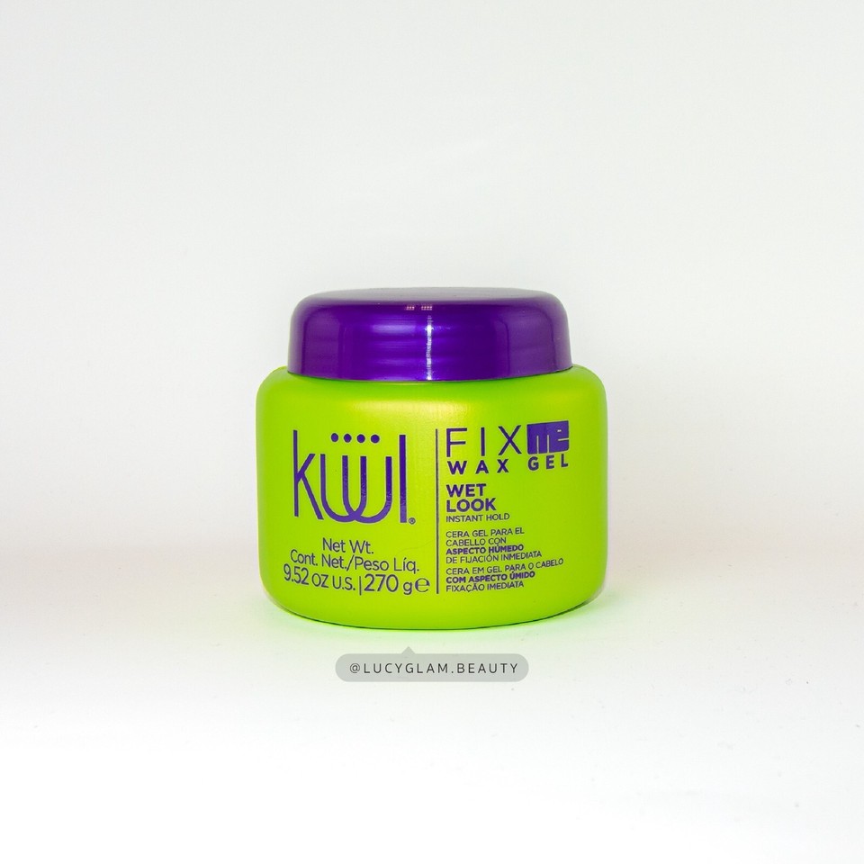 Kuul Fix Me Wax Gel WET LOOK Instand Hold Hair Product (2 Pack 9.52 OZ ...